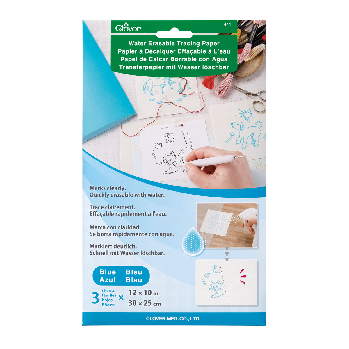 Water Erasable Tracing Paper – Clover Needlecraft, Inc.