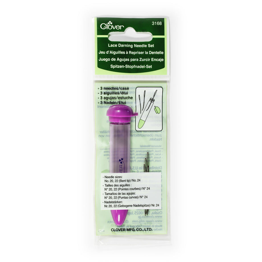 Darning Needles Clover Lace Darning Needle Set Purple Chibi Needles ...
