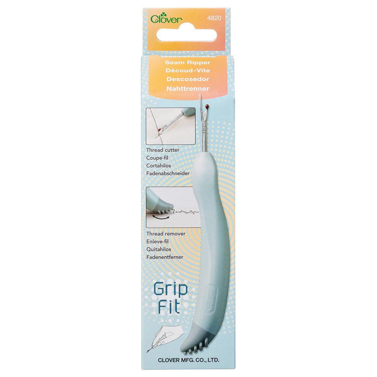 Grip Fit Seam Ripper – Clover Needlecraft, Inc.