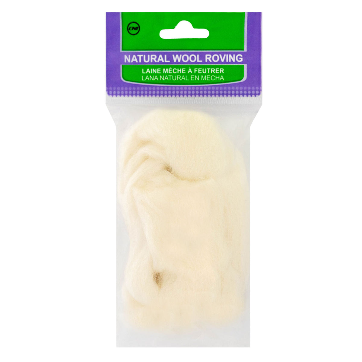 Natural Wool Roving (Off-White) | Clover – Clover Needlecraft, Inc.