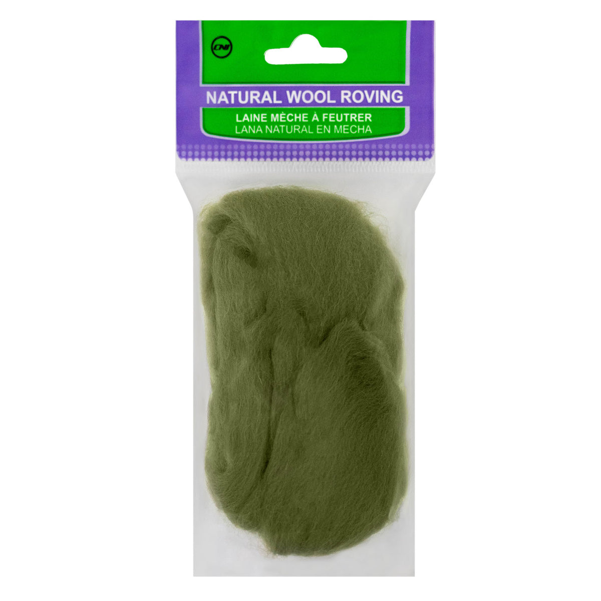 Natural Wool Roving (Moss Green) | Clover – Clover Needlecraft, Inc.