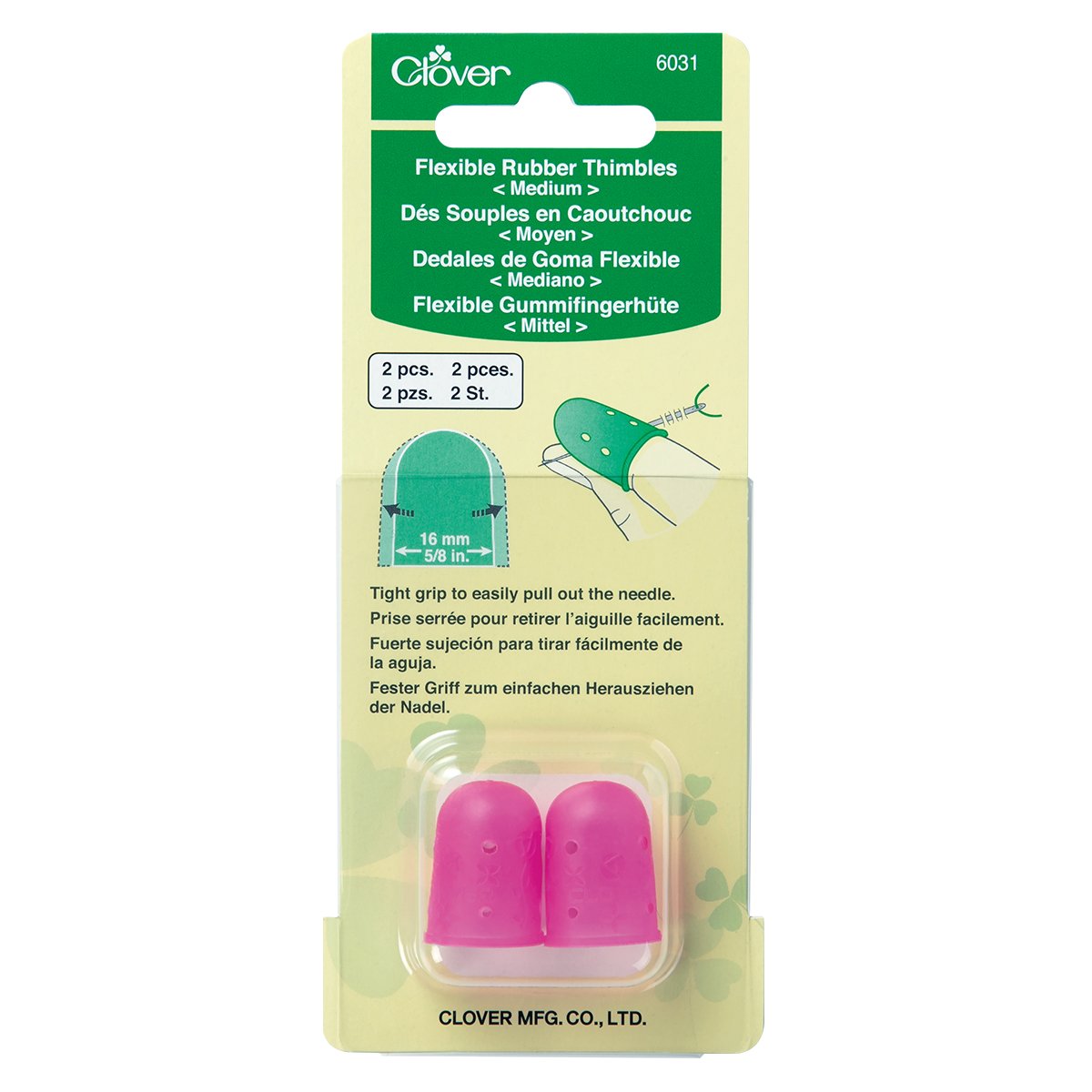 Flexible Rubber Thimble (Medium) – Clover Needlecraft, Inc.