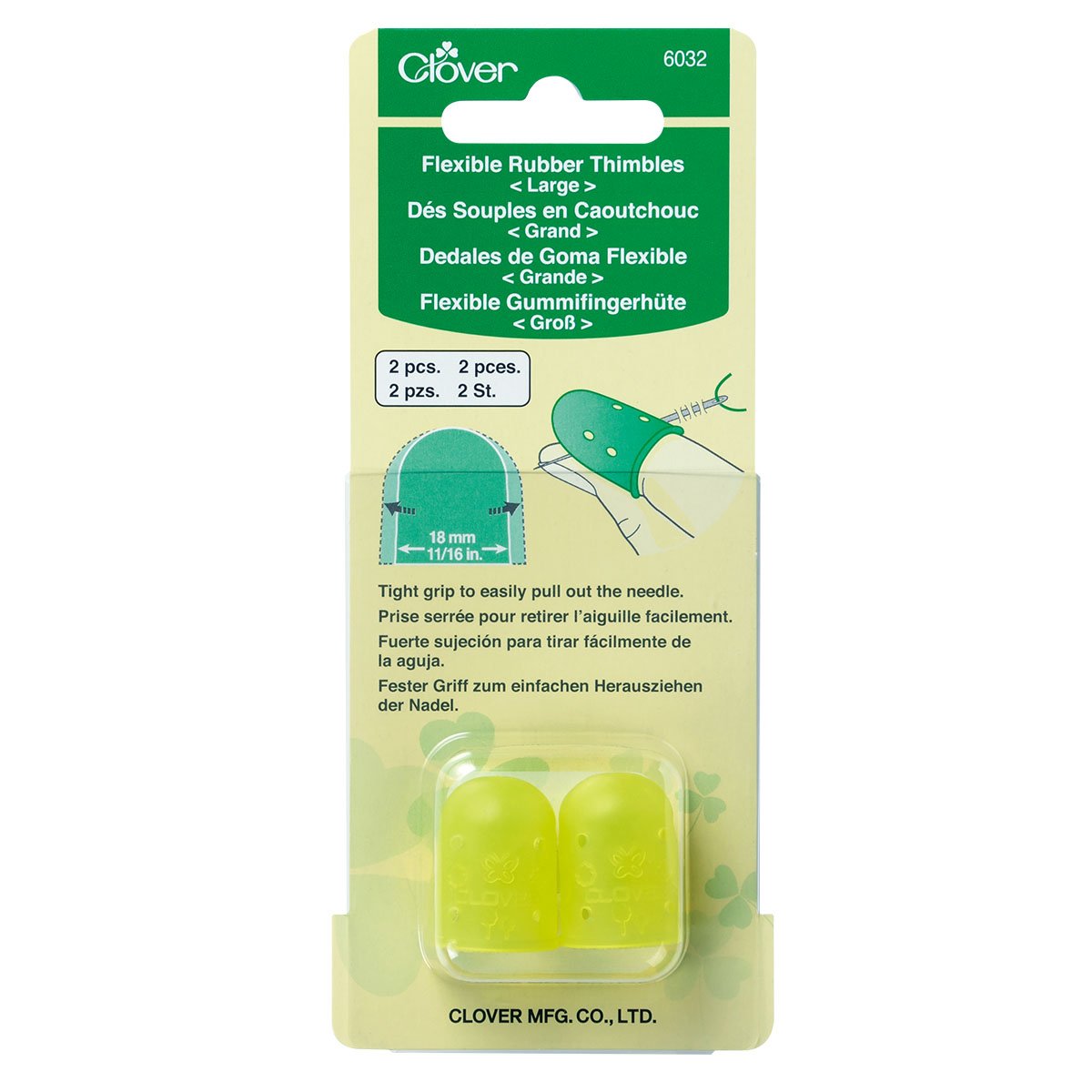 Flexible Rubber Thimble (Large) – Clover Needlecraft, Inc.