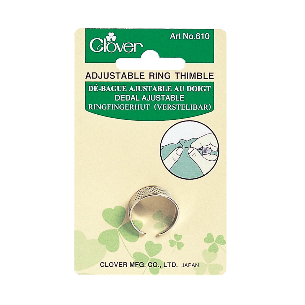 Adjustable Ring Thimble – Clover Needlecraft, Inc.