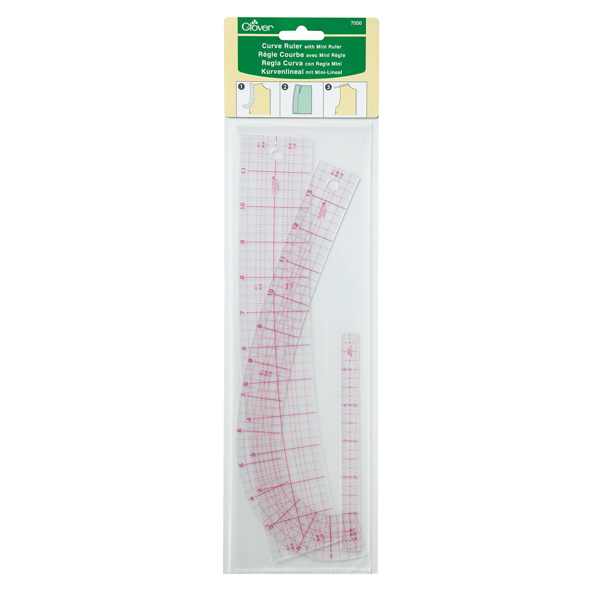 Curve Ruler with Mini Ruler | Clover – Clover Needlecraft, Inc.