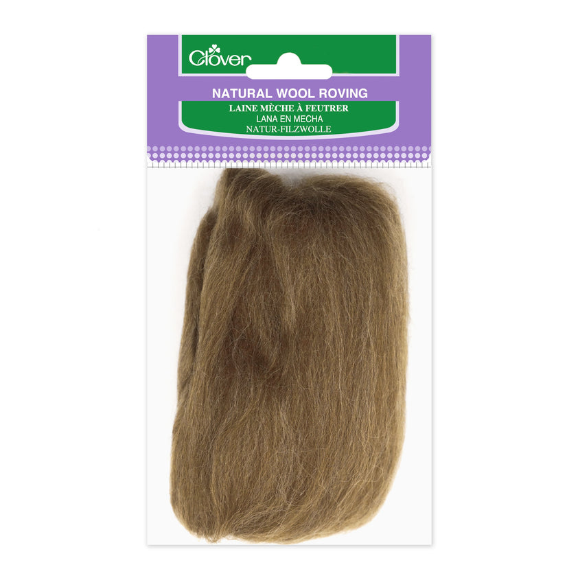 Natural Wool Roving (Caramel) | Clover – Clover Needlecraft, Inc.