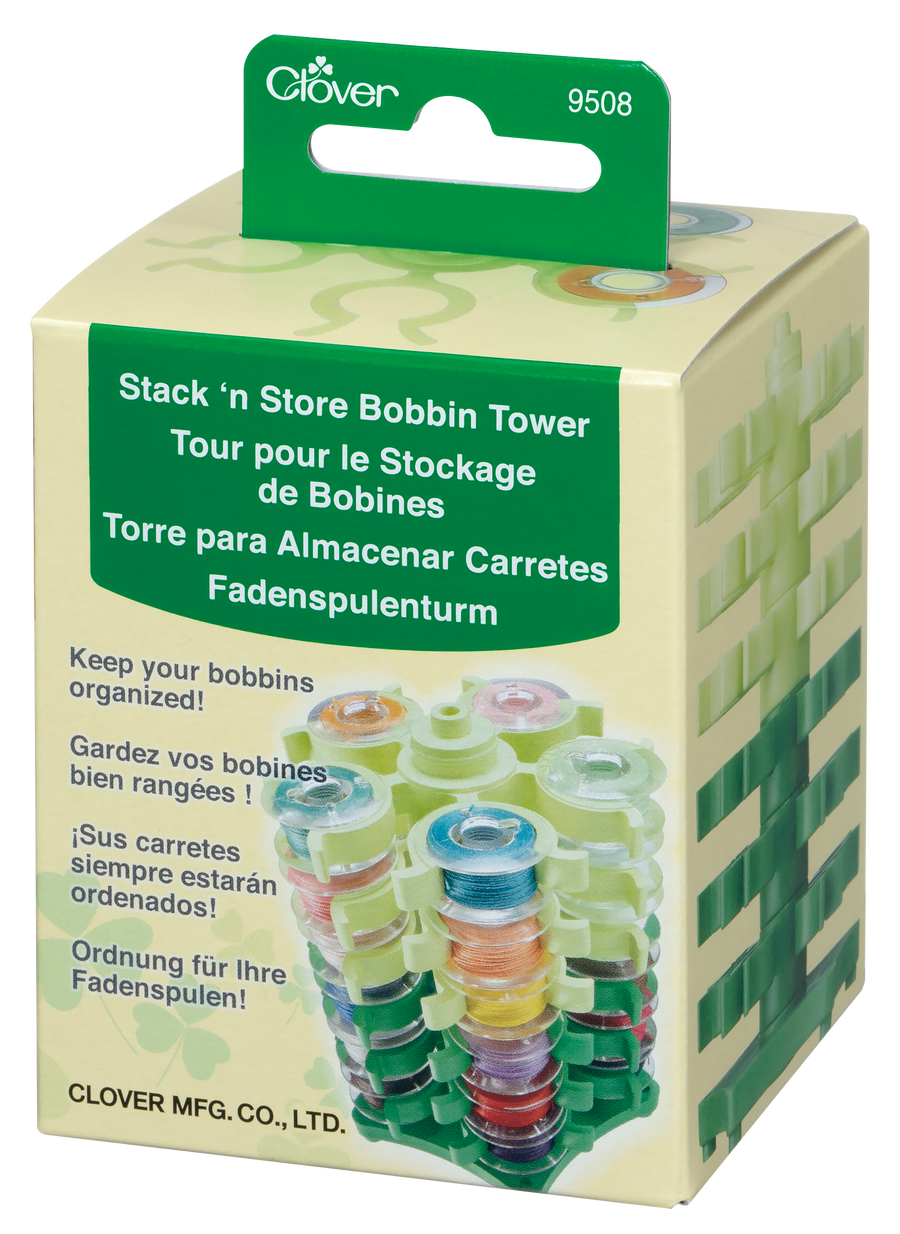 Stack 'n Store Bobbin Tower | Clover – Clover Needlecraft, Inc.