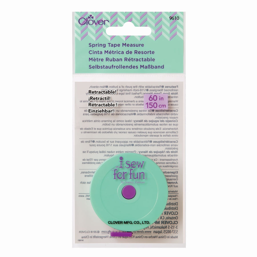 I Sew for Fun Spring Tape Measure – Clover Needlecraft, Inc.